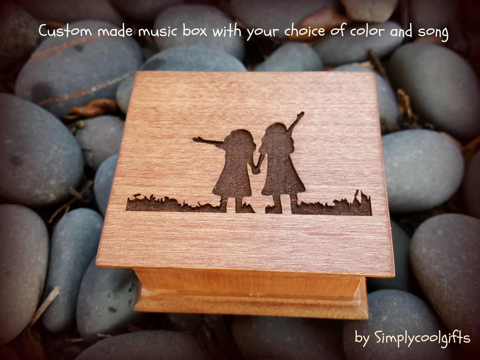 Sisters Music Box Best Friends Forever Box Wooden Music - Etsy