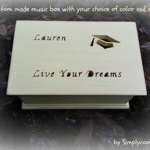 Music Box, Jewelry Box, Graduation, Graduation Gift, Musical Jewelry ...