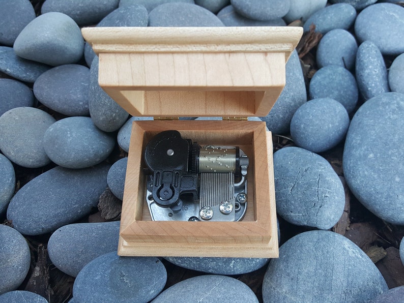 Moon and Stars Gift - Customized Music Box - Wooden Music Box With to ...