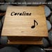 Music Theme Gift Wooden Music Box Engraved Box With a - Etsy