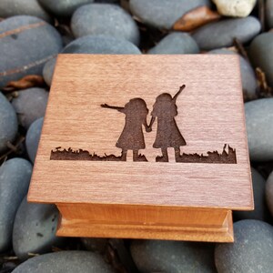 Sisters Music Box - Best Friends Forever Box - Wooden Music Box, Maid ...