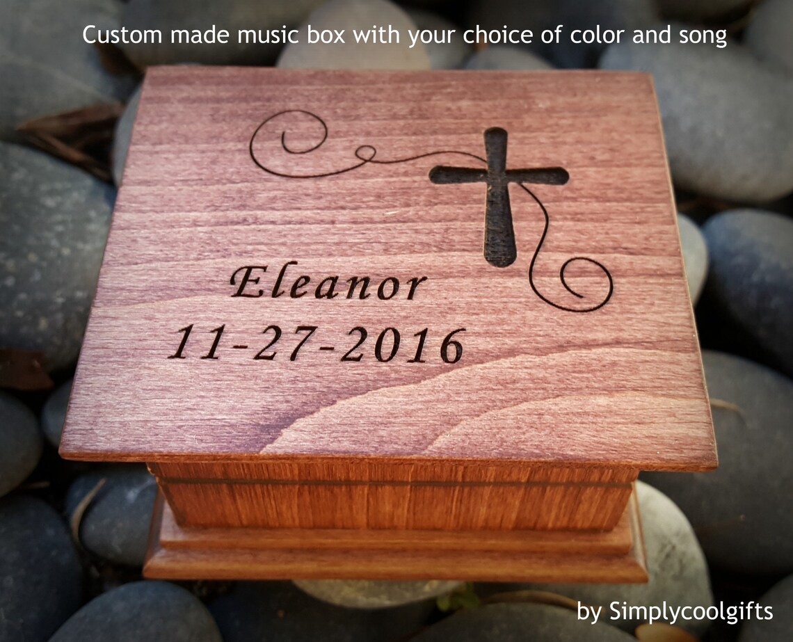 Baptism Music Box Christening Music Box Music Box Music - Etsy