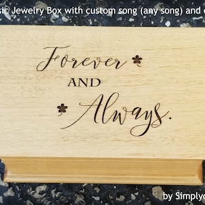 Forever and Always Custom Music Box Music Box Choose Your Song ...