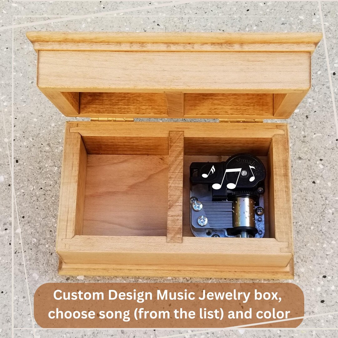 Custom Design Music Jewelry Box, Choose Your Color and Song (from the ...