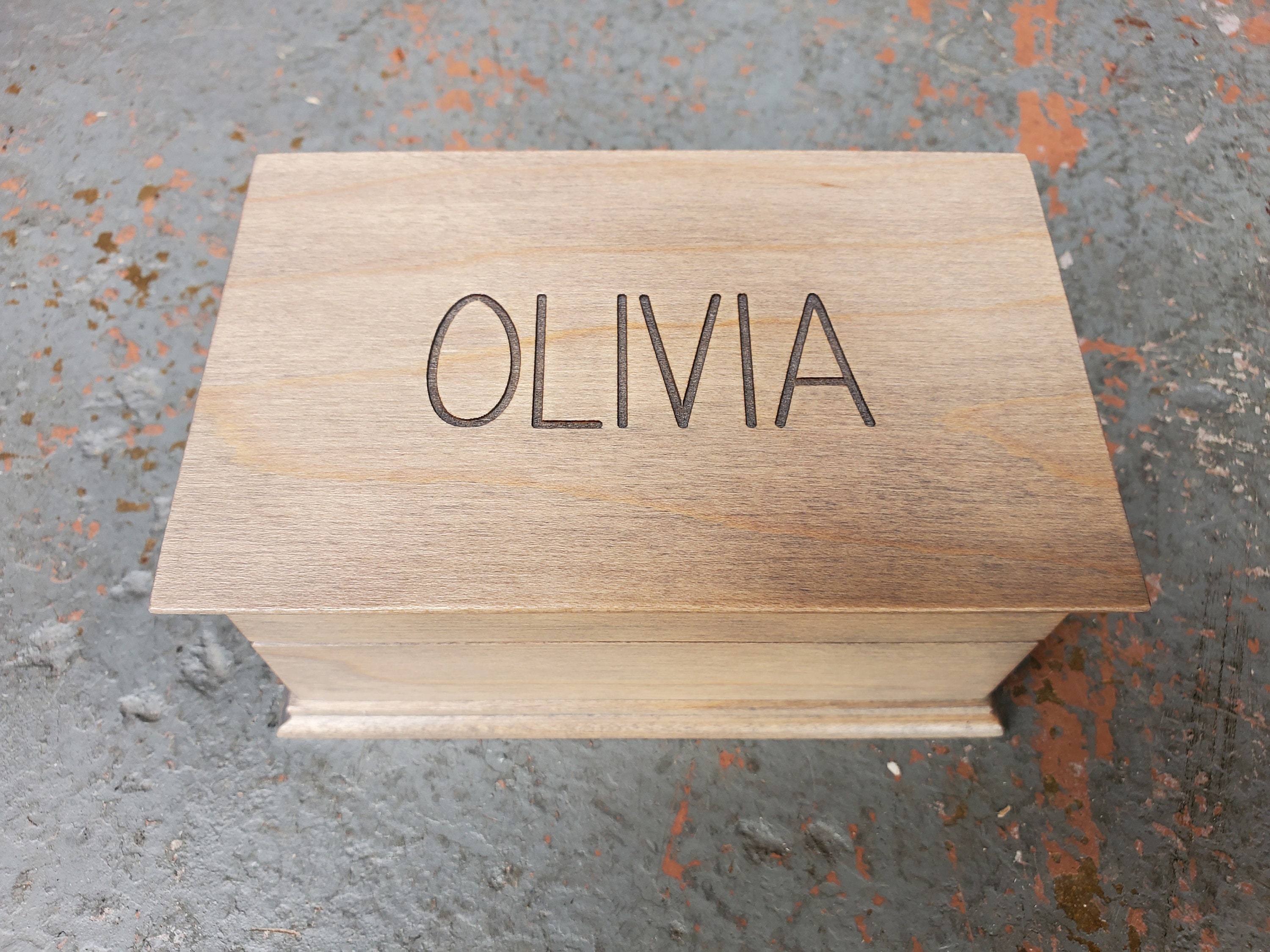 Name Jewelry Box Music box custom song Name Engraved Music | Etsy