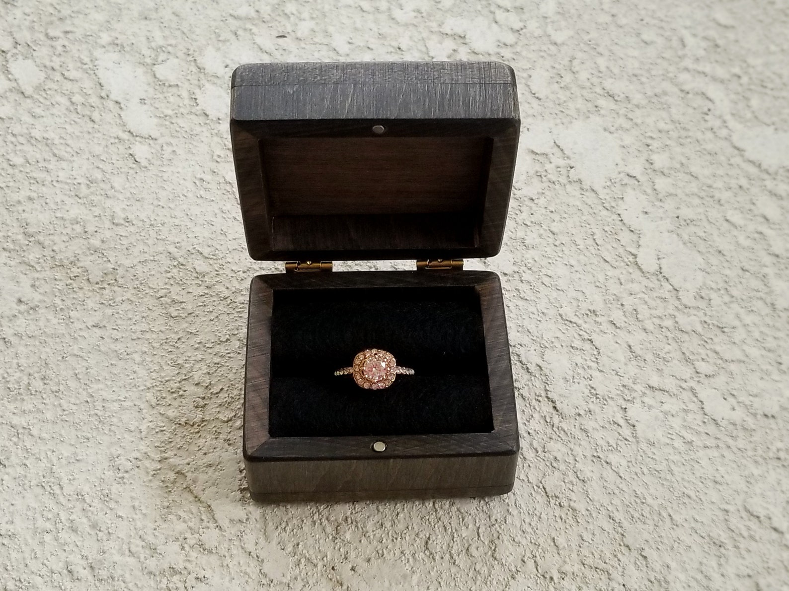 Proposal Ring Box Engraved Ring Box Wooden Ring Box | Etsy