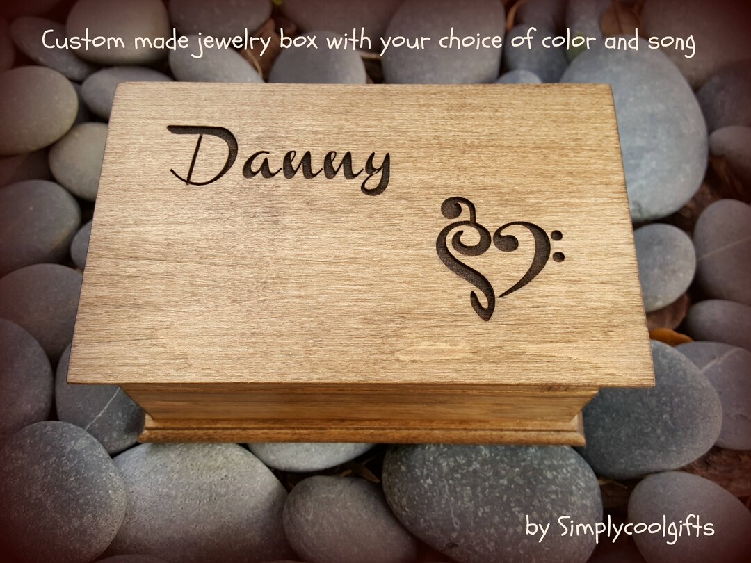 Music Box, Custom Made Music Box, Musical Jewelry Box, Birthday Gift ...