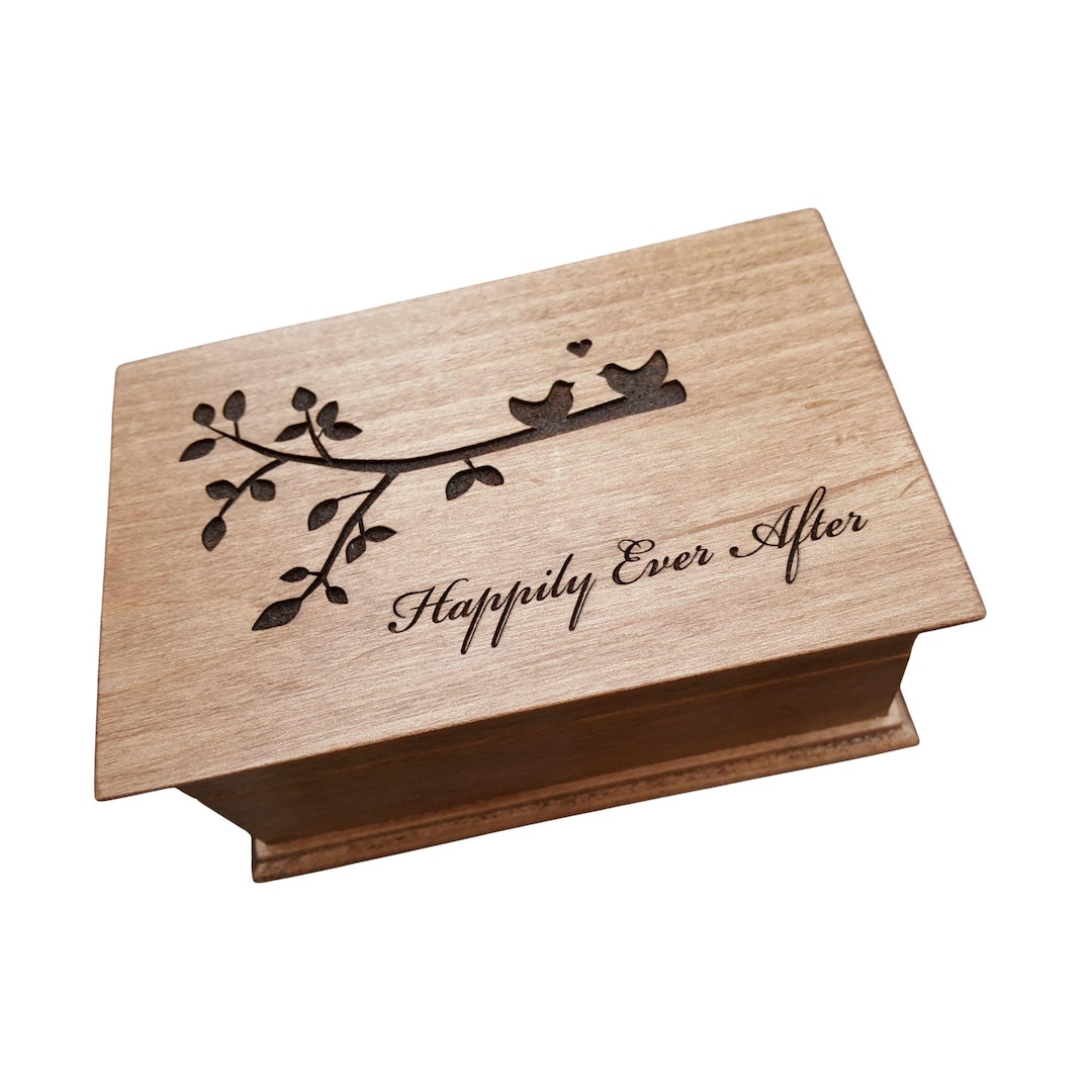 Music Box, Jewelry Box, Anniversary Gift, Musical Jewelry Box, Happily ...