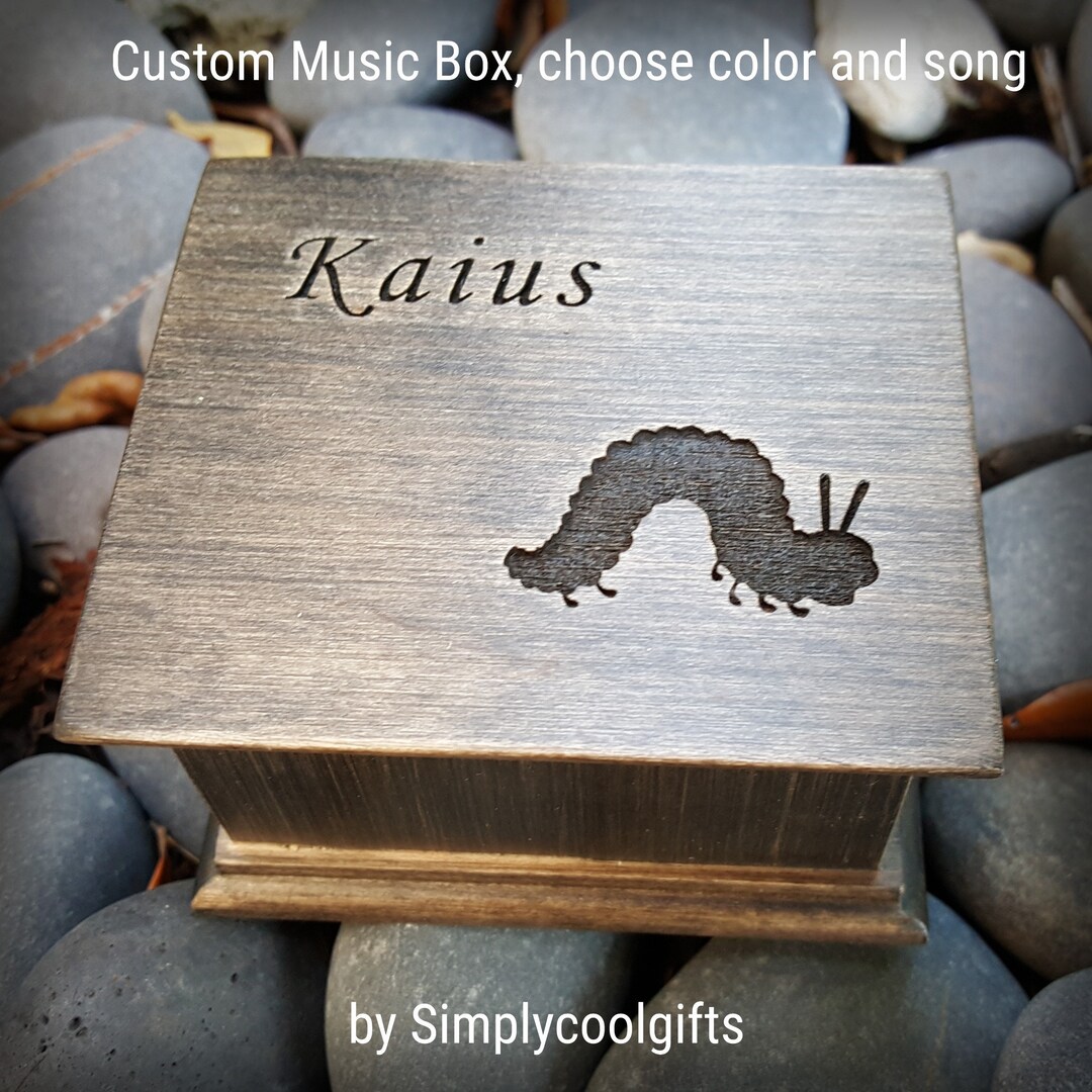 Caterpillar Gift - Baby Shower Gift - Personalized Music Box With Name ...
