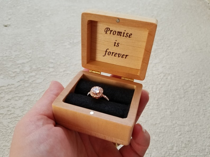 Ring Bearer Box Wooden Ring Box Custom Ring Box Proposal | Etsy