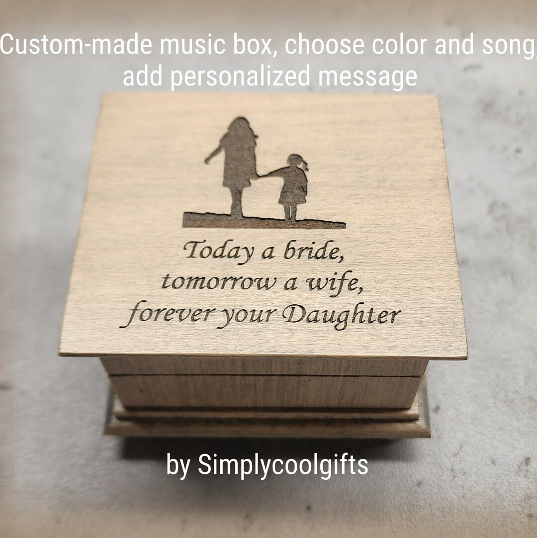 Mom and Daughter - Mother of the Bride Box - Custom Music Box - You Are ...