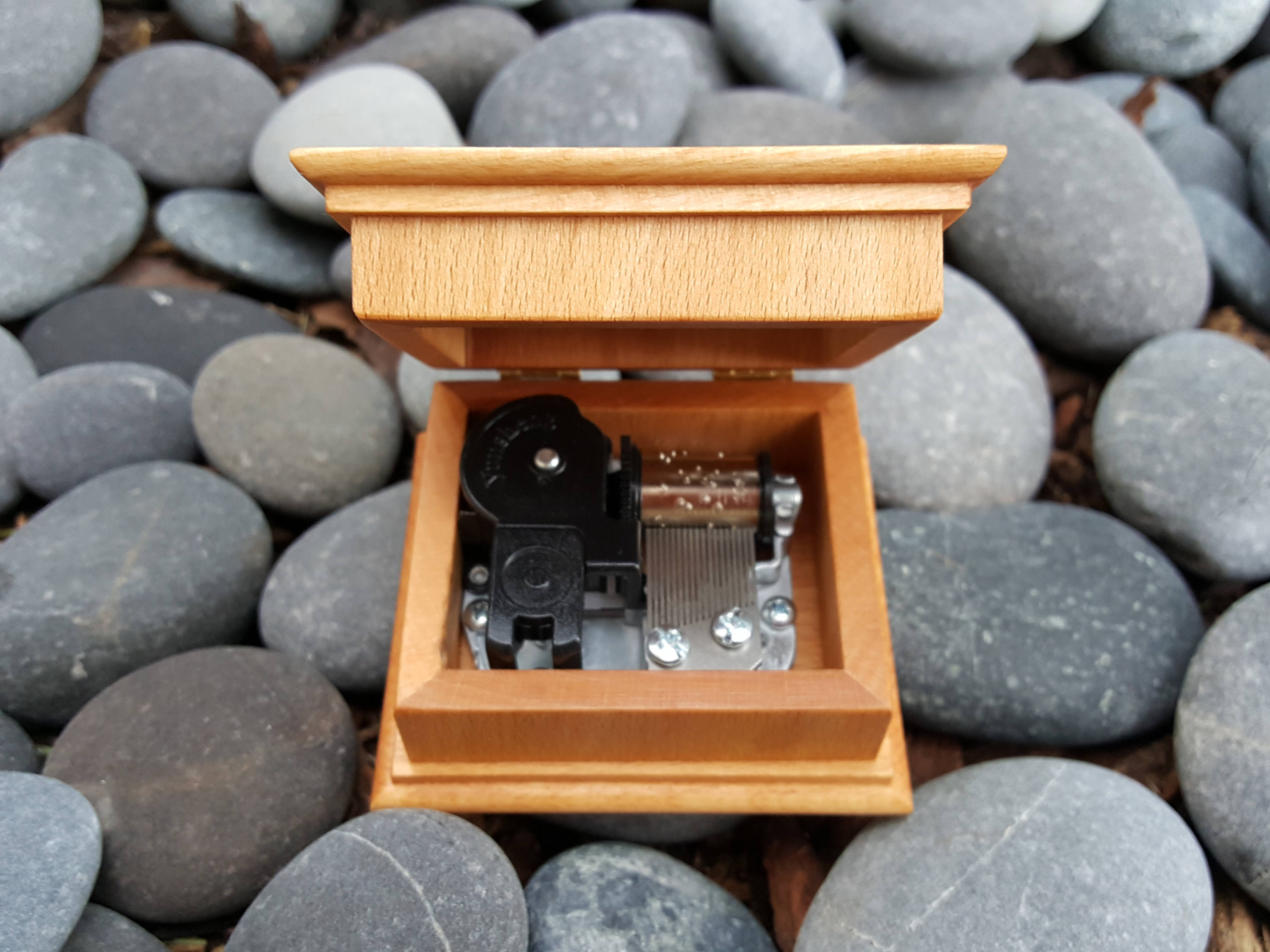 Music Theme Gift - Wooden Music Box - Engraved Box With a Musical Note ...
