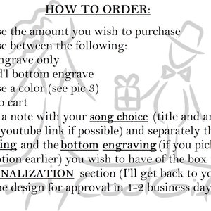 Music Box Custom Song - Custom Music Box - Music Box Choose Your Song ...