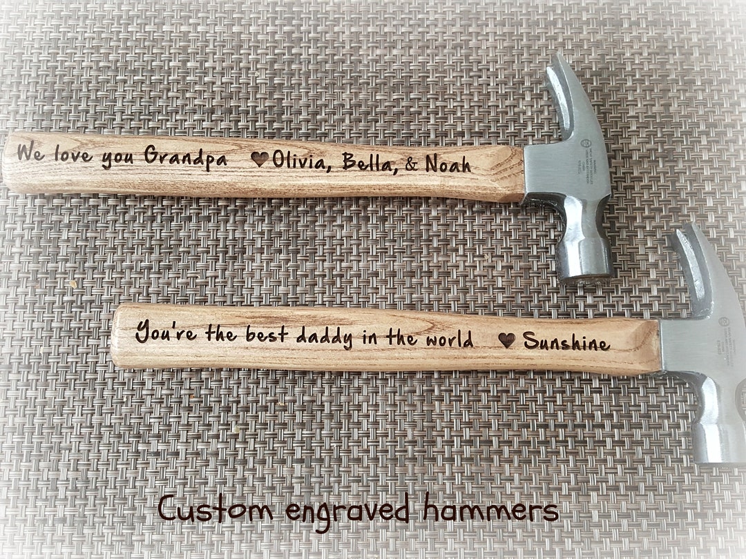 Father's Day Gift Idea - Custom Hammers - Personalized Hammer - Etsy