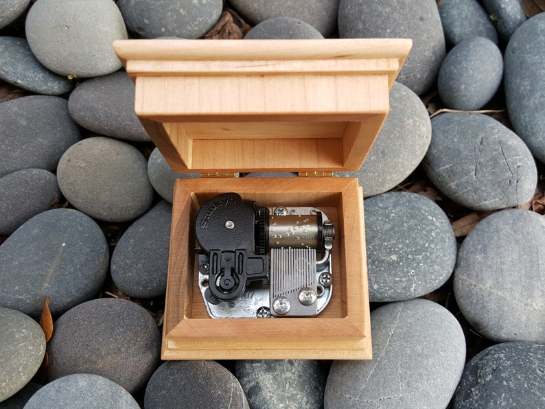 Elephants Music Box Wooden Music Box Personalized Music - Etsy