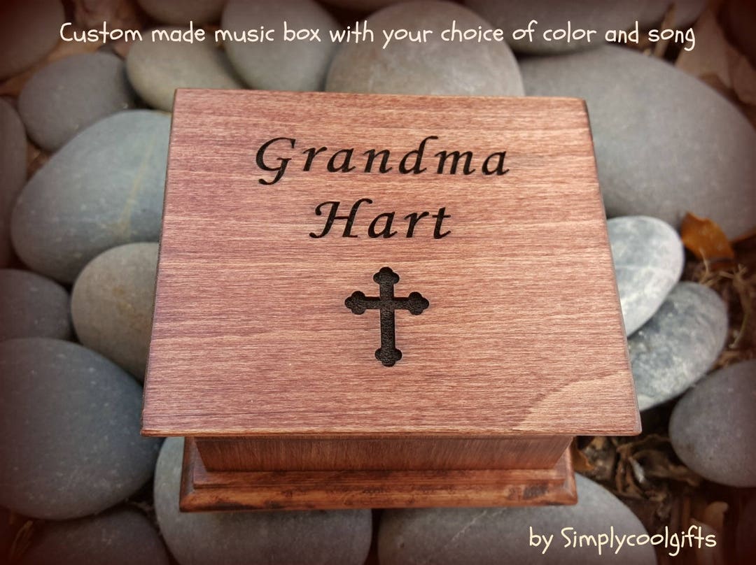 Music Box, Wooden Music Box, Custom Made Music Box, Gift for Grandma ...