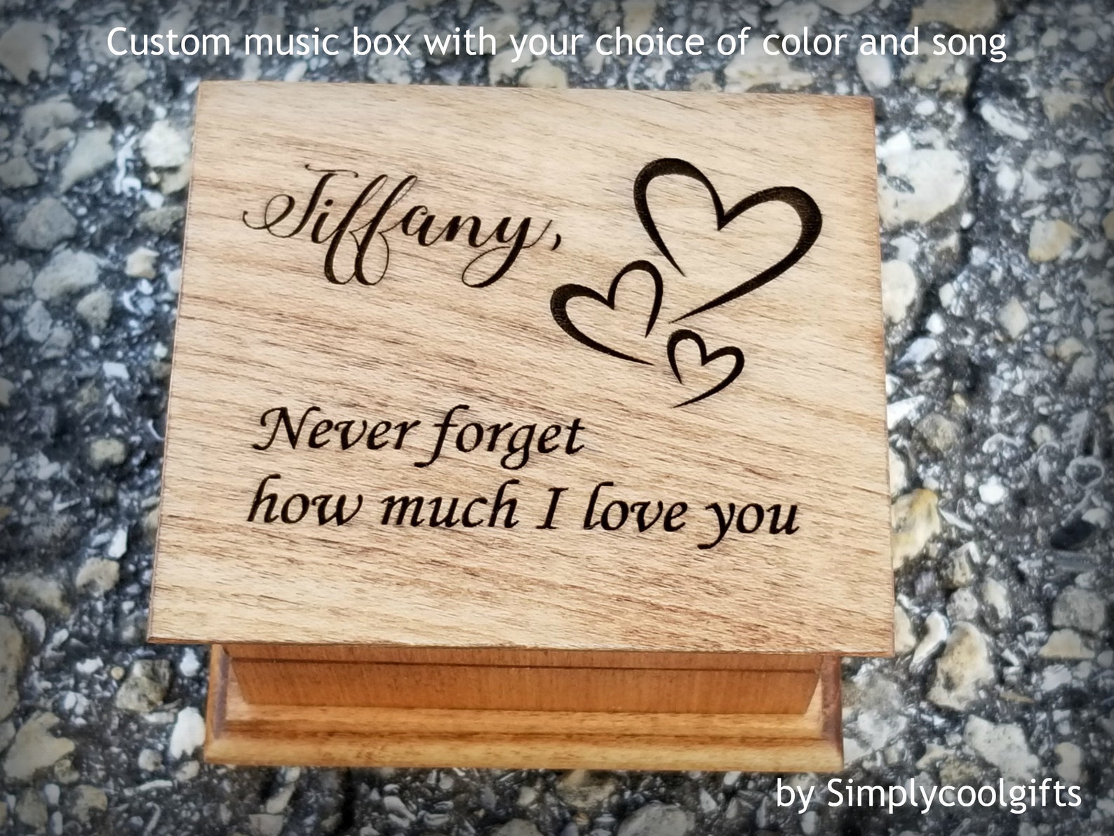 Engraved Music Box Custom Music Box Wooden Music Box With - Etsy