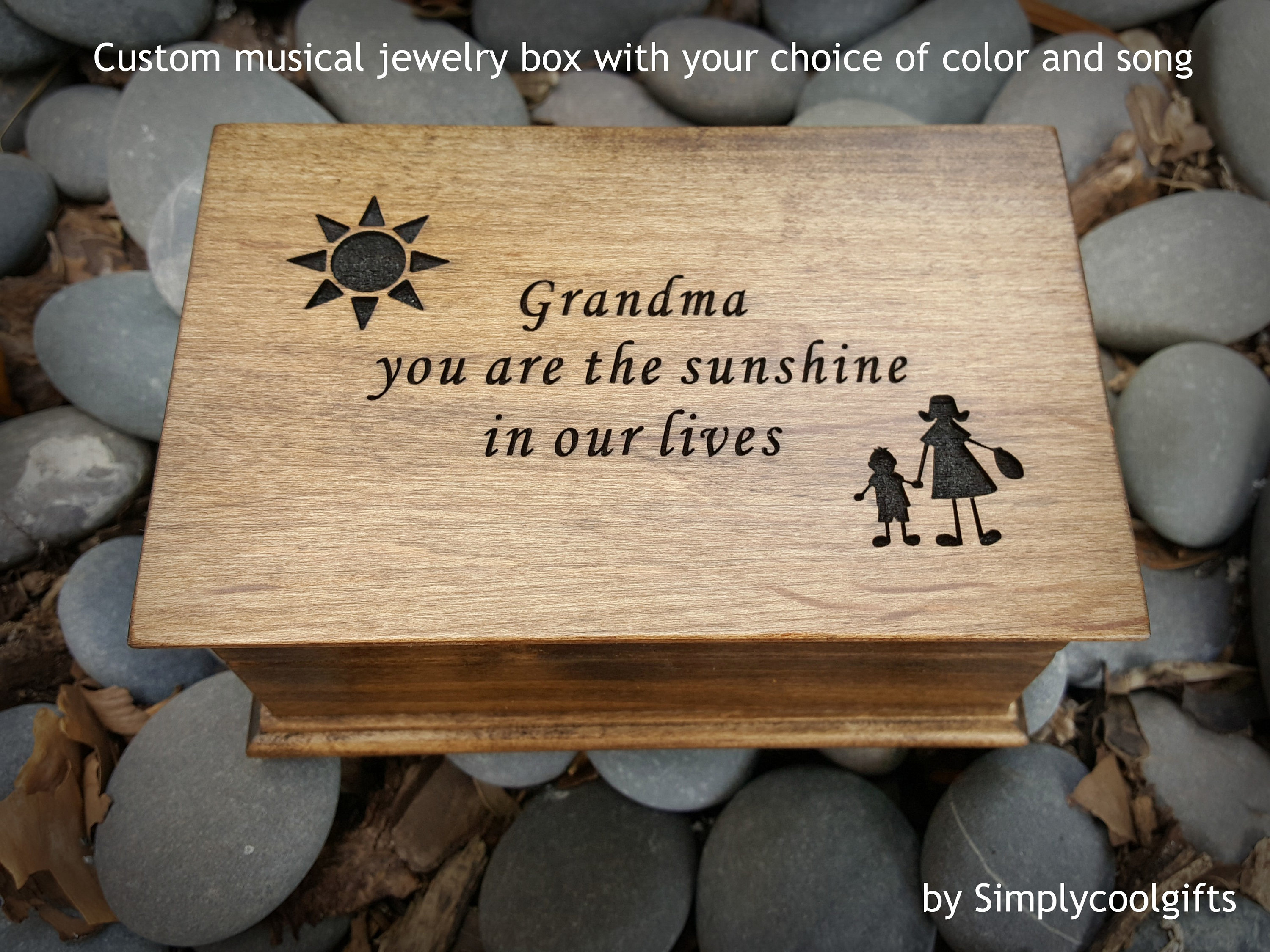 Grandma, Musical Jewelry Box, Music Box for Grandma, Music Box, Jewelry ...