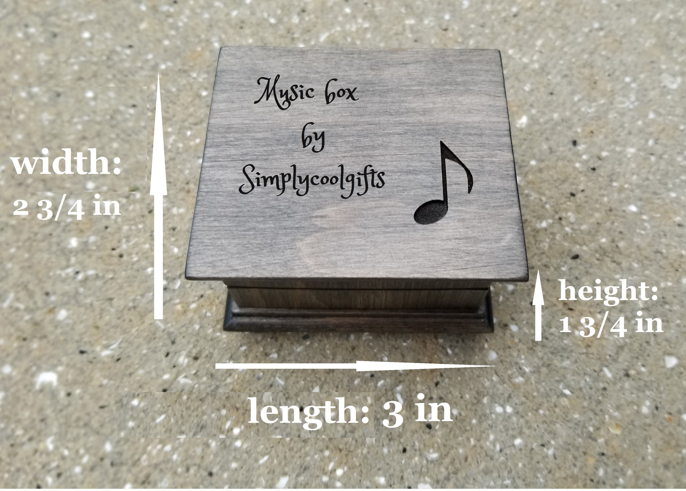 Music box custom music box teacher appreciation apple | Etsy