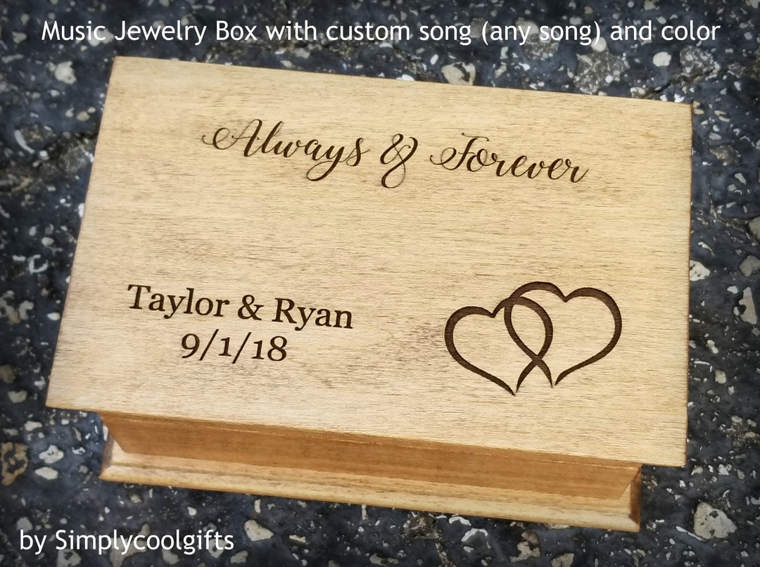 Music Box Custom Songs - Anniversary Gift - Any Song Music Box ...