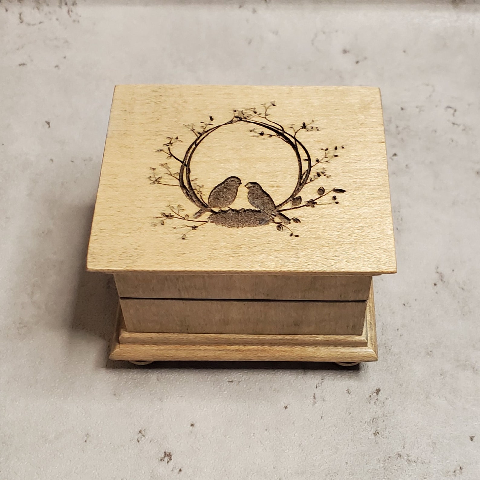 Birds Box Love Birds Music Box Playing Close to You - Etsy