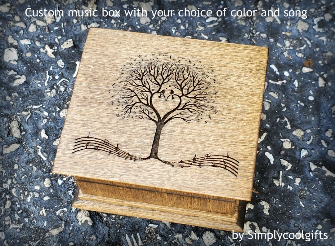 Music Box Customized - Music Tree Box - Tree of Life - Wooden Music Box ...