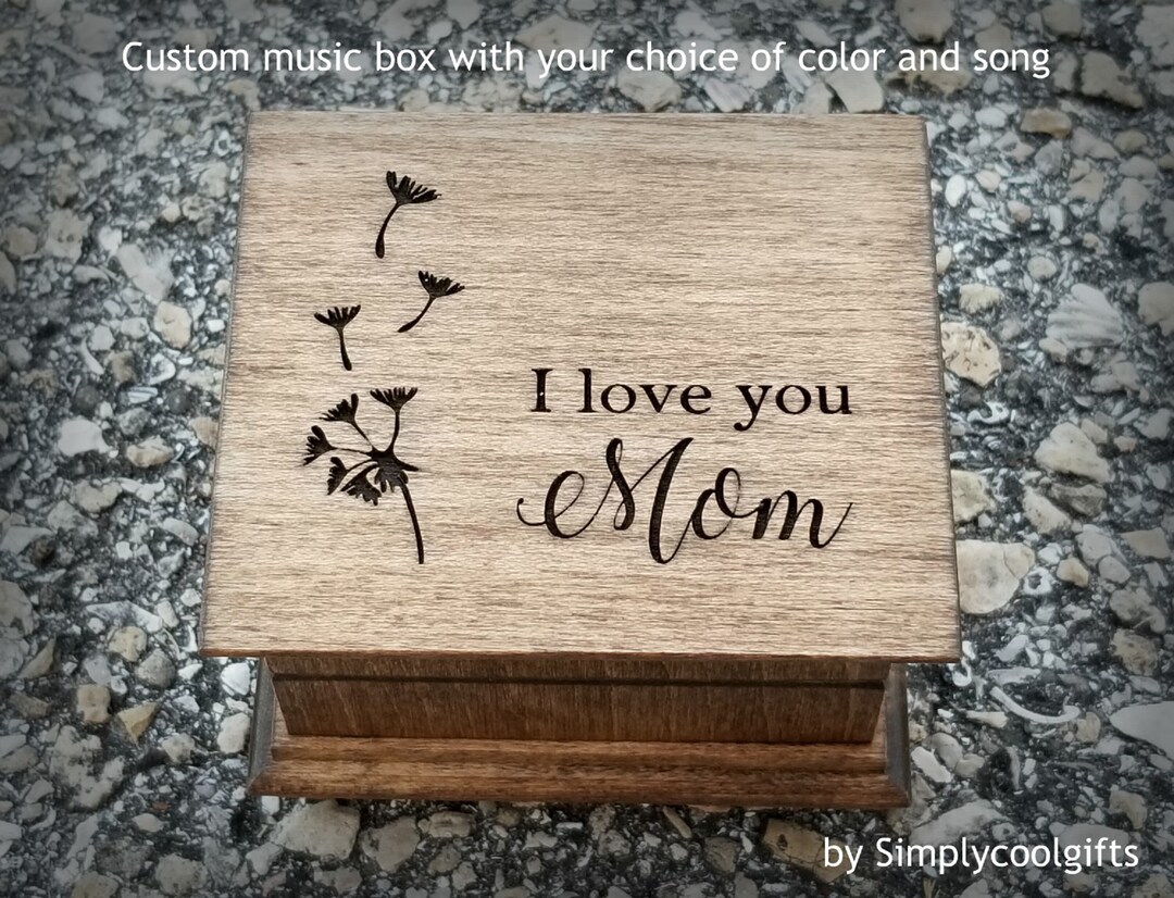 Mother's Day Box Mom Music Box I Love You Mom With - Etsy