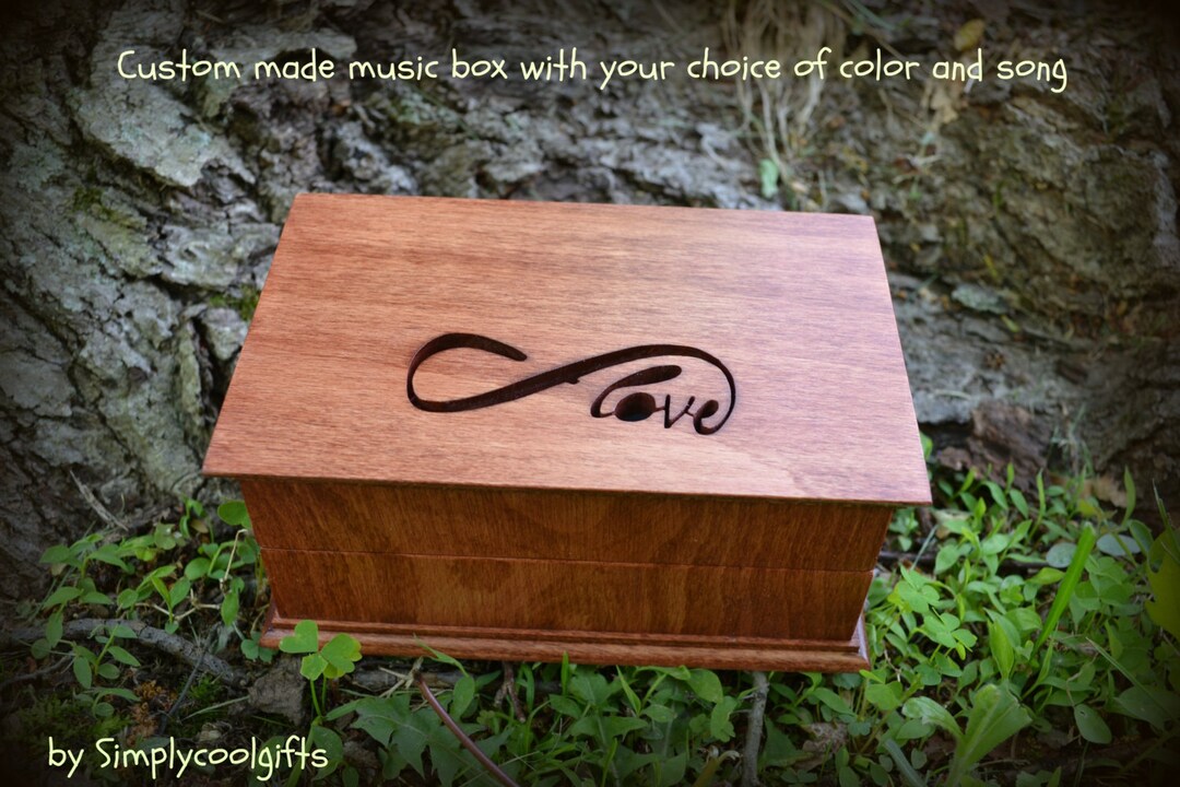 Music Box, Jewelry Box, Anniversary Gift, Musical Jewelry Box, Infinity ...