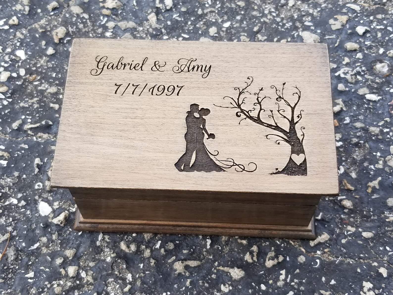Wedding Gift Idea Music Box Custom Song Bride and Groom - Etsy