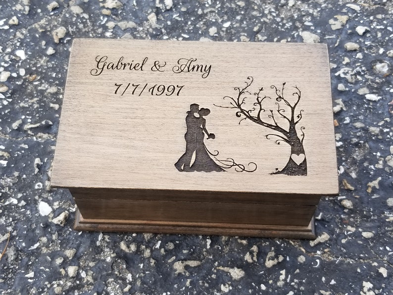 Wedding Gift Idea Music Box Custom Song Bride and Groom - Etsy