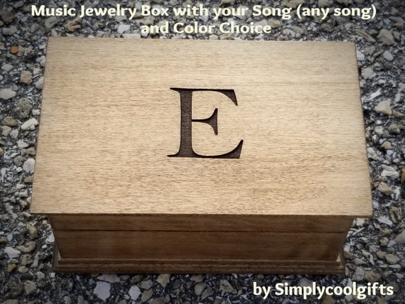 Monogrammed Box Custom Music Box Music Box Choose Your | Etsy