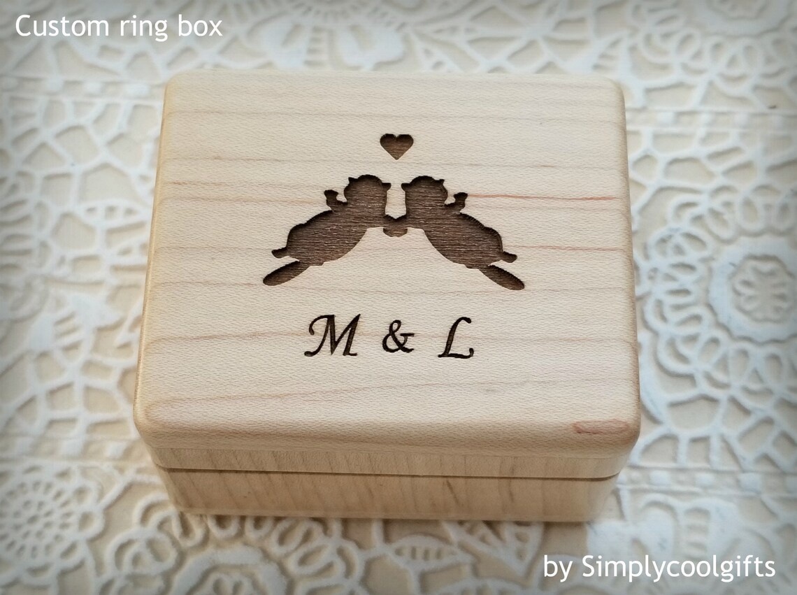 Engagement Ring Box Proposal Ring Box Custom Ring Box - Etsy