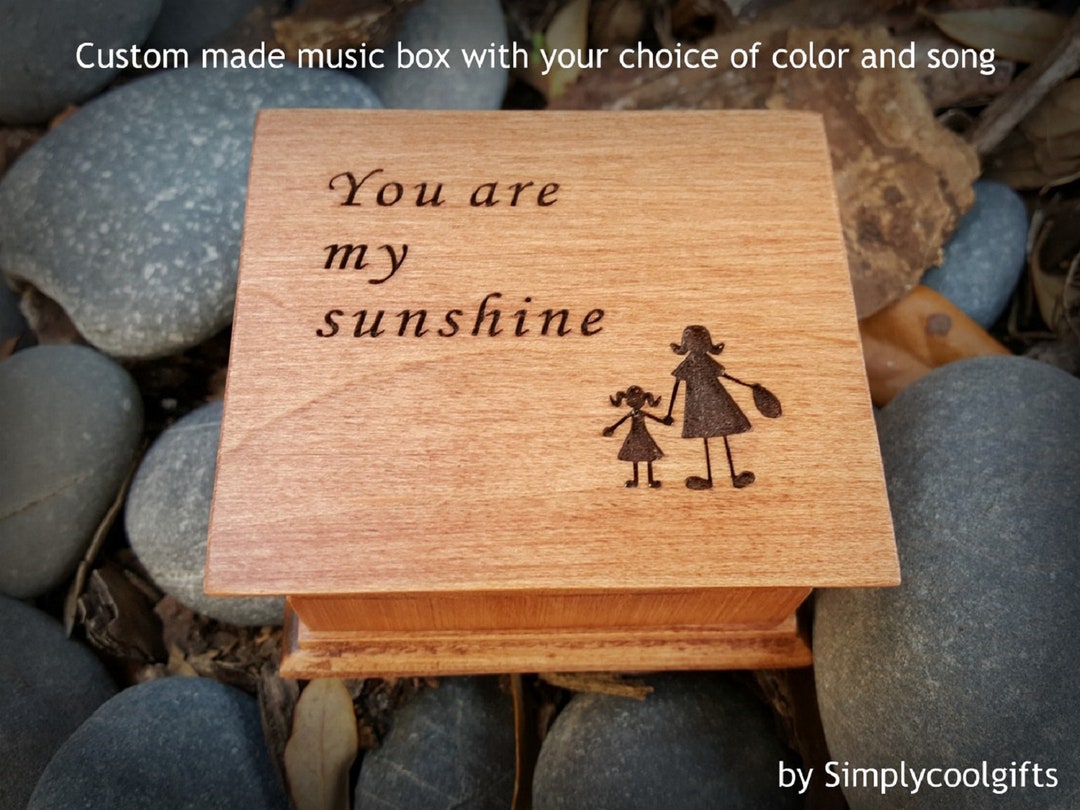 You Are My Sunshine - Engraved Music Box - Wooden Music Box - Mom ...