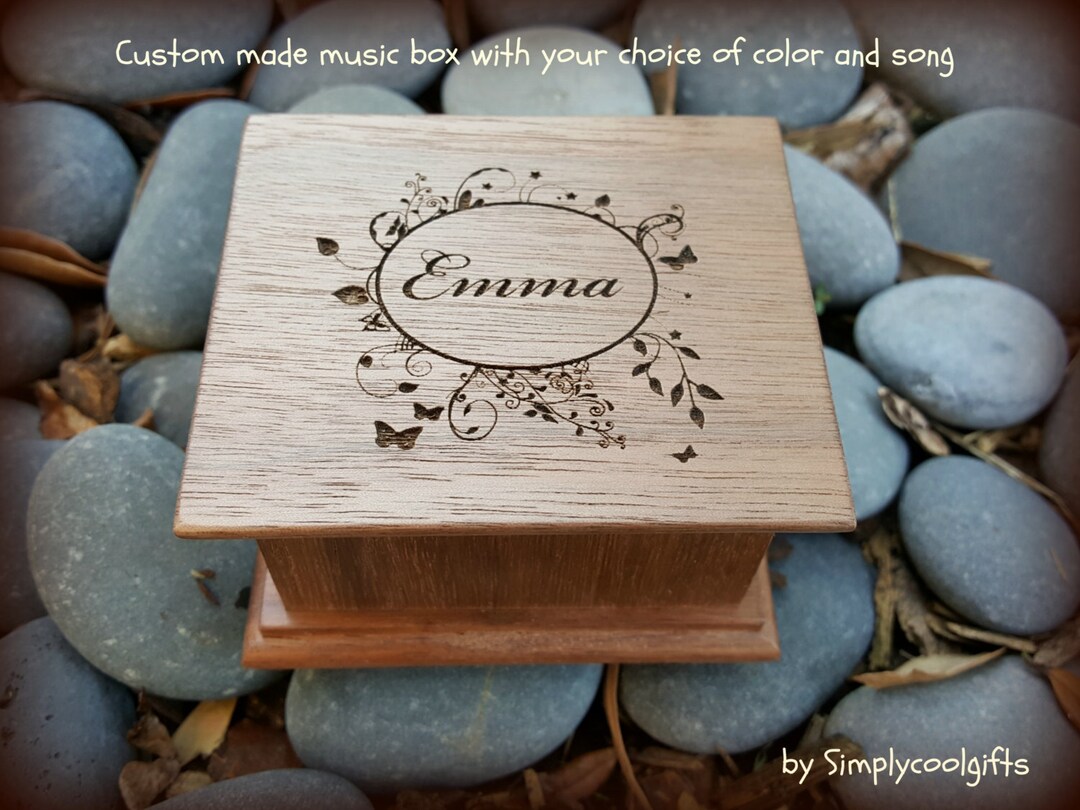 Personalized Flower Girl Music Box With Name – Will You Be My Flower ...