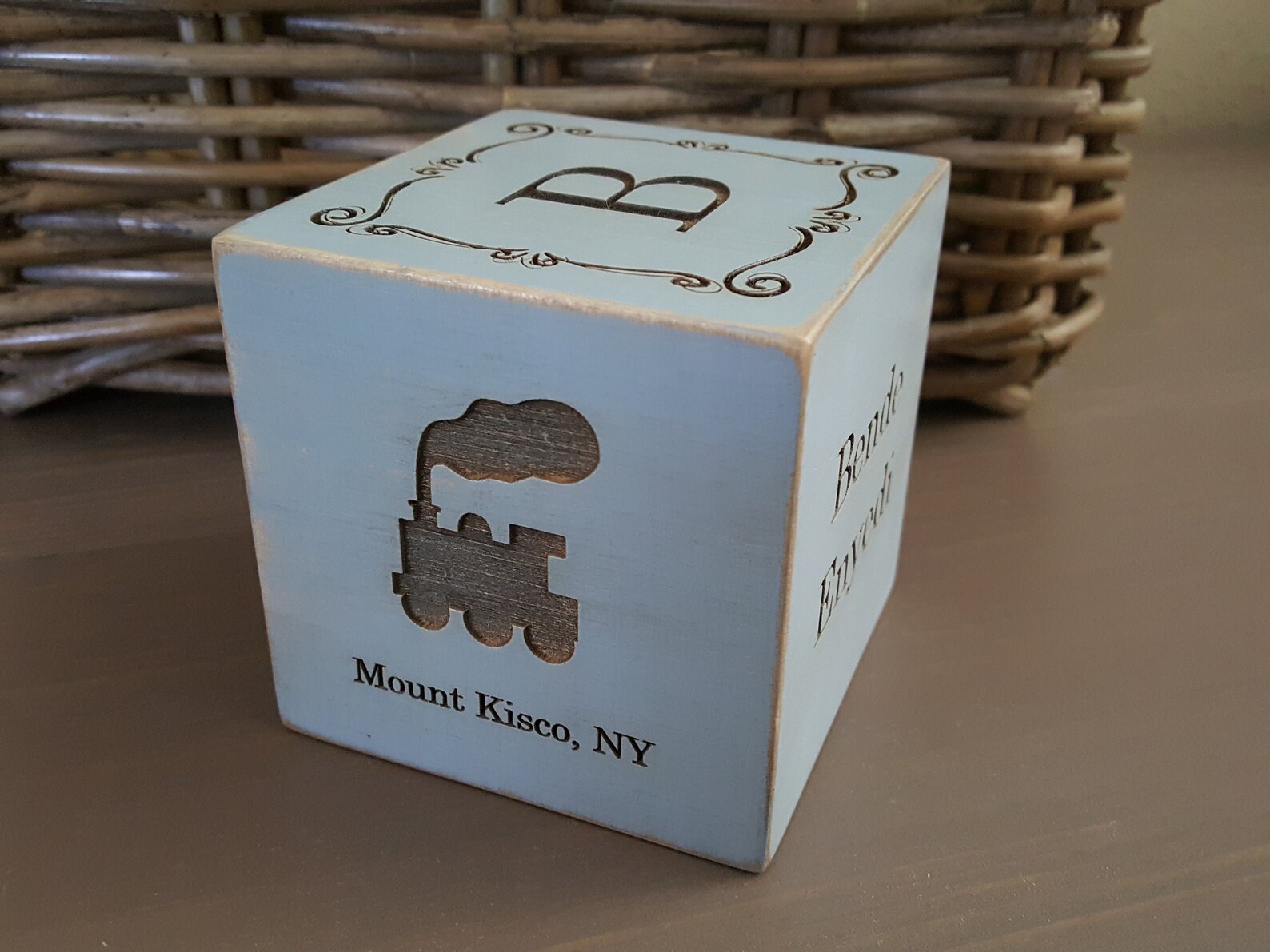 Personalized Baby Cube Baby Keepsake Block 3 in Wooden | Etsy