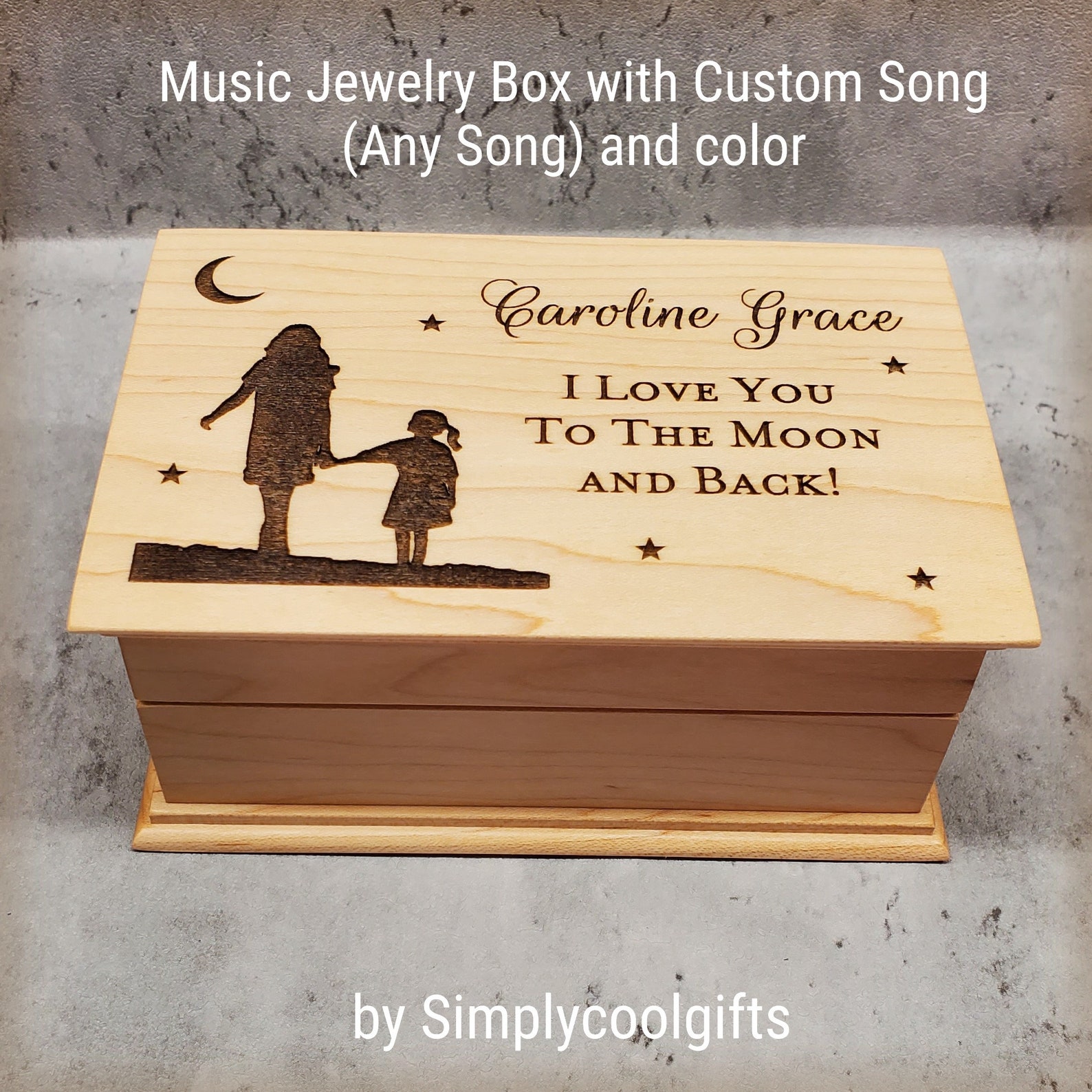 For Daughter Box Mother and Daughter Jewelry Box Music Box - Etsy