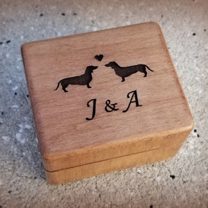 Proposal Box - Dachshund Gift - Custom Ring Box - Wedding Ring Box ...
