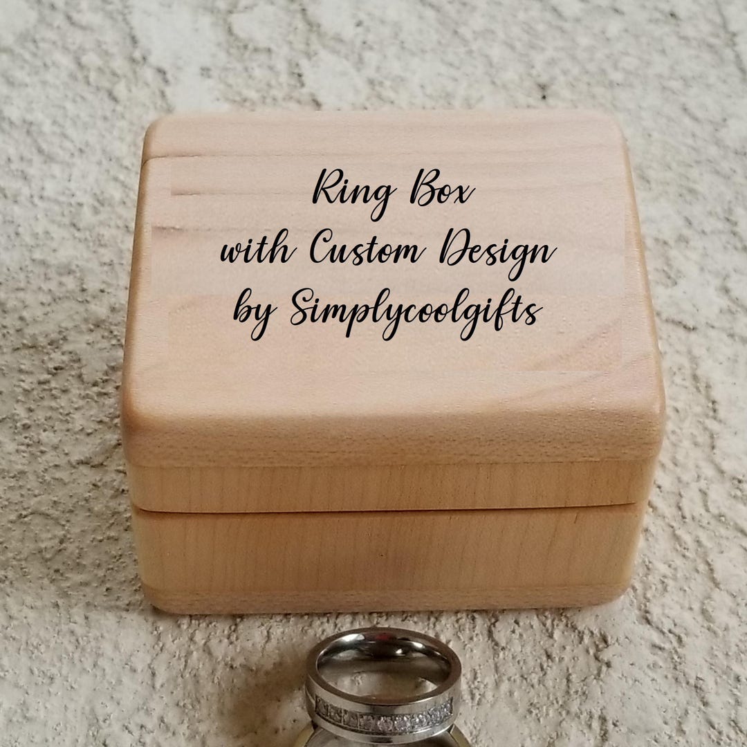 Proposal Box - Engagement Box - Wooden Ring Box, Choose Your Color ...