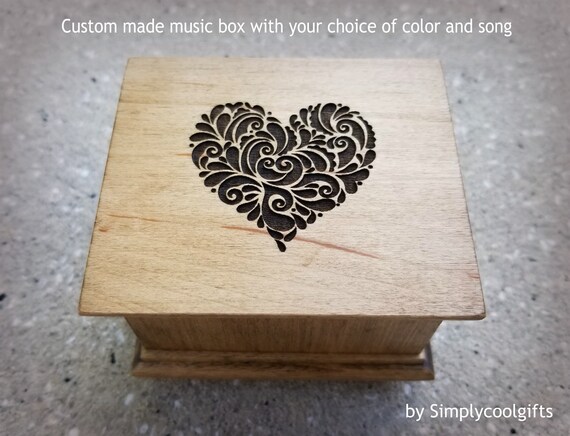 Music Box Custom Song Custom Music Box Monogrammed music box playing ...