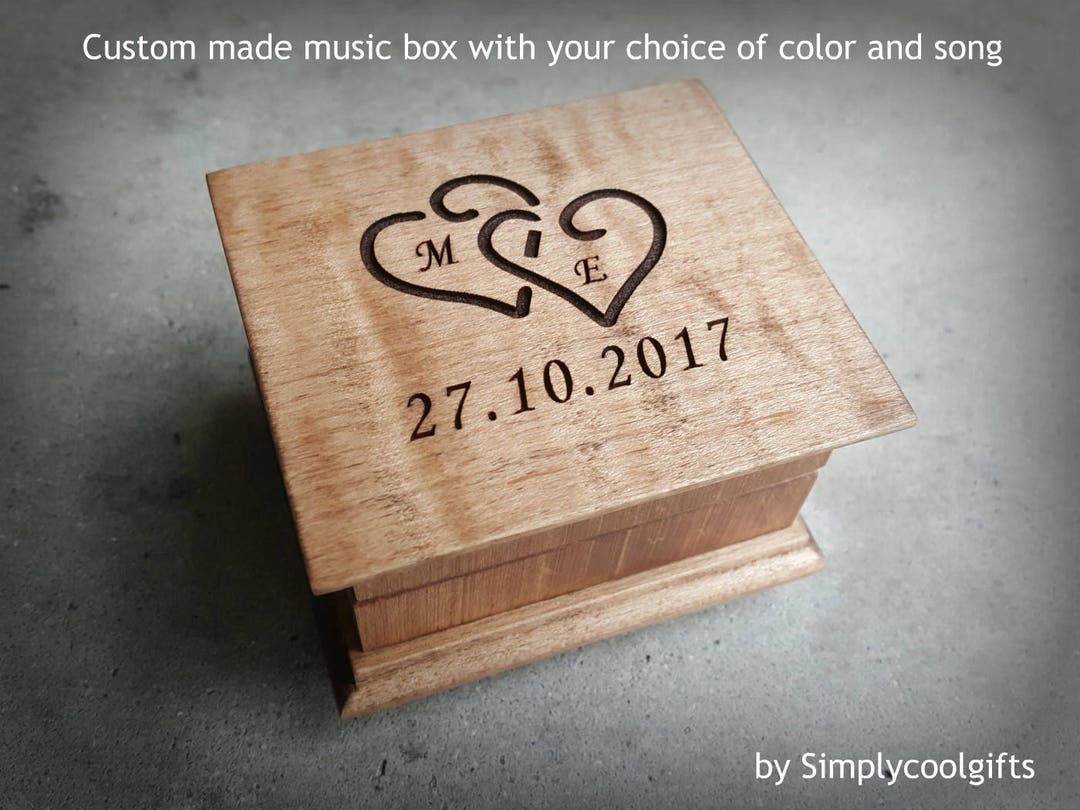 Anniversary Gift - Custom Music Box - Engraved Music Box With ...