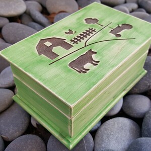 Music Box, Farm Theme, Music Jewelry Box, Farm Theme Nursery, Farm ...