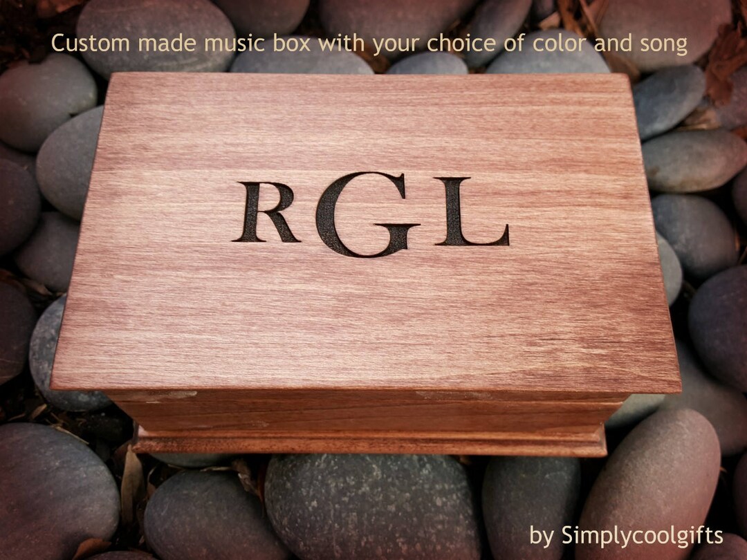 Music Box, Custom Music Box, Musical Jewelry Box, Birthday Gift ...