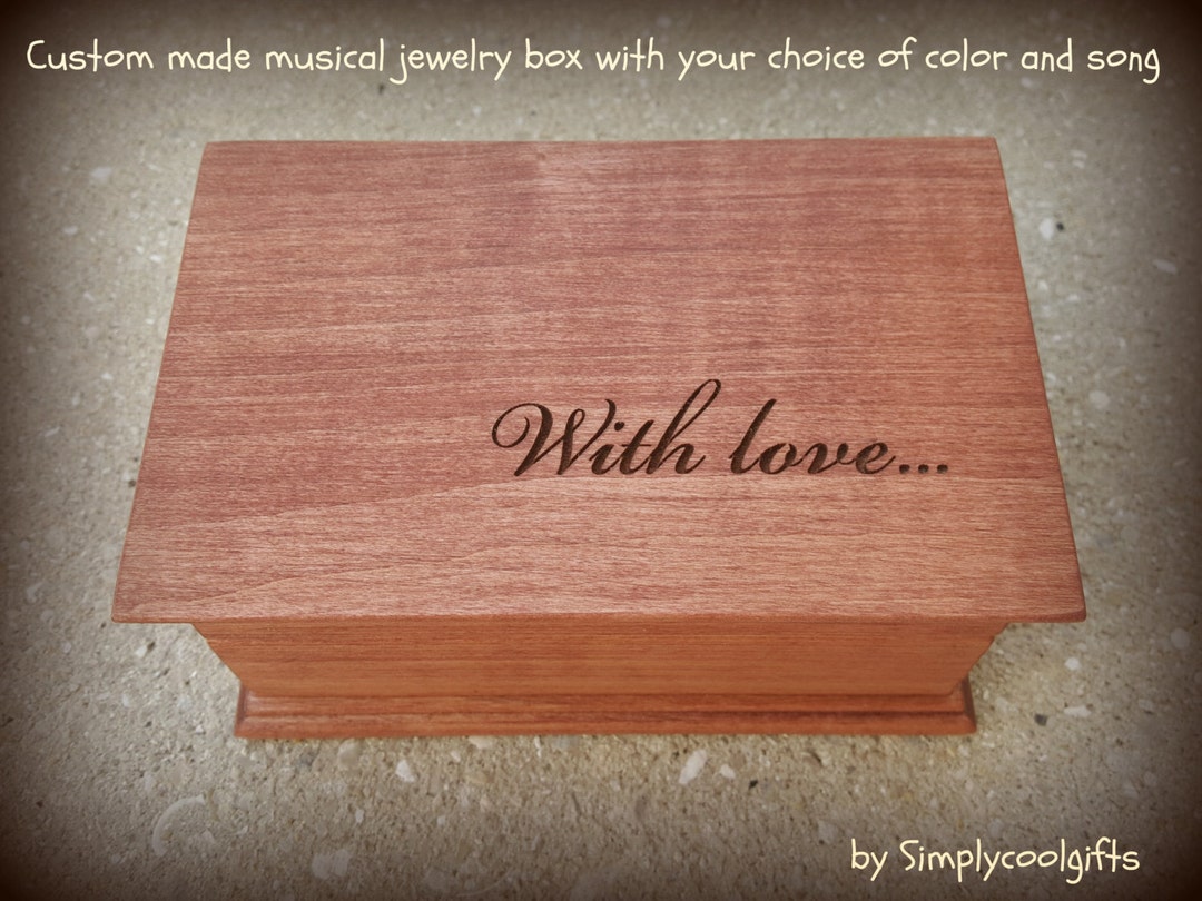 Music Box, Custom Made Music Box, Musical Jewelry Box, Birthday Gift ...