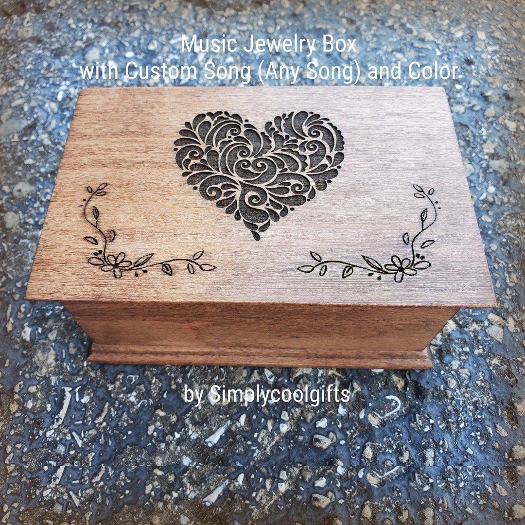 Wedding Gift for Couple - Custom Jewelry Box - Music Box Choose Your ...