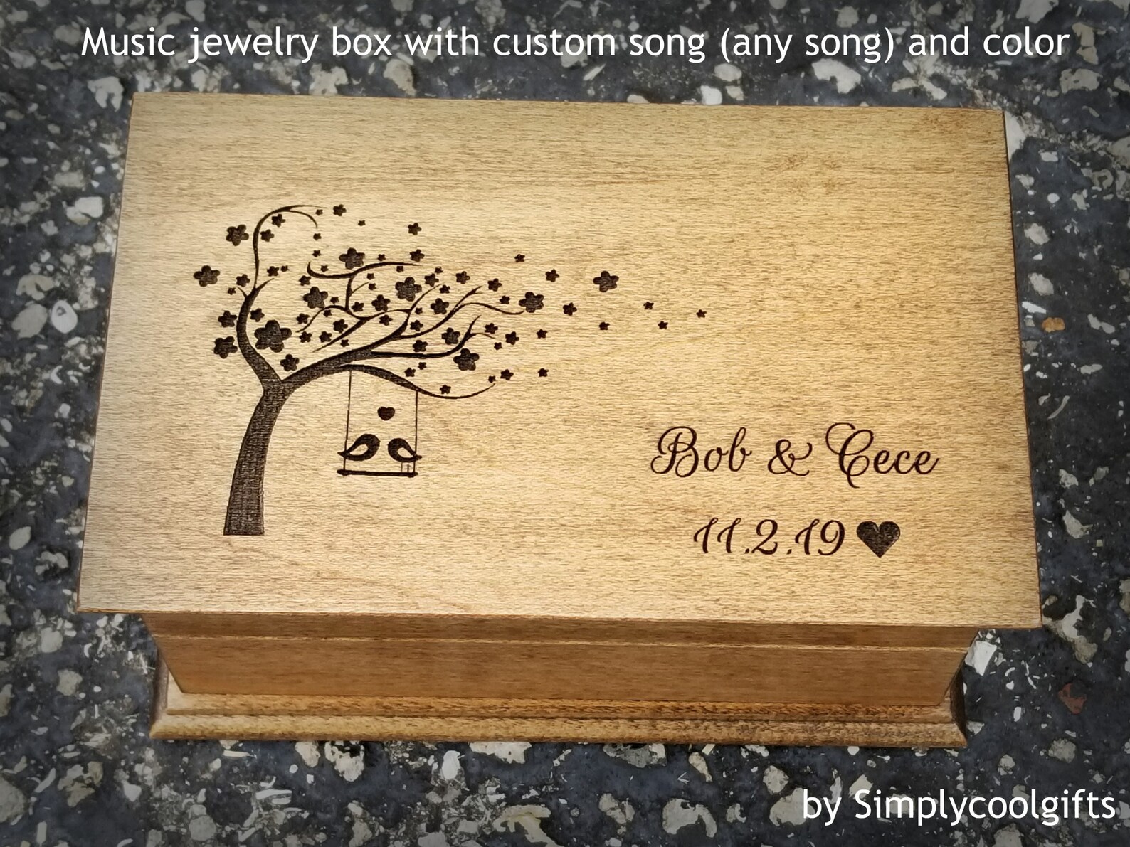 Anniversary Gift Box Music Box Custom Songs Wedding Box | Etsy