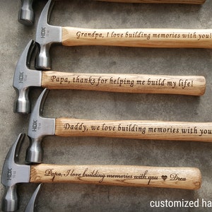 Father's Day - Engraved Hammer - Custom Hammers - Personalized Hammer ...