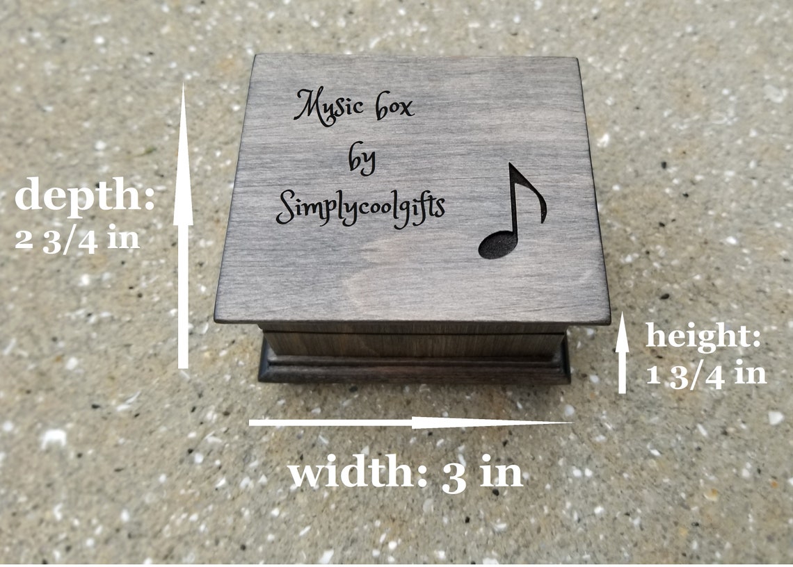 Engraved Music Box Custom Music Box Wooden Music Box With - Etsy