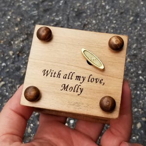 Music Box, Wooden Music Box, Custom Made Music Box, Sunflower, Flower ...