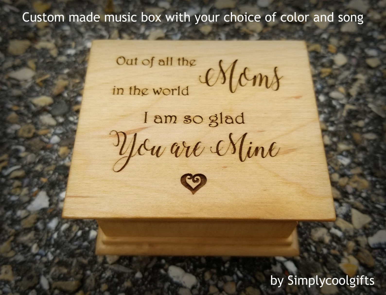 Mother's Day Gift - Mom Music Box - Wooden Music Box With a Quote for ...