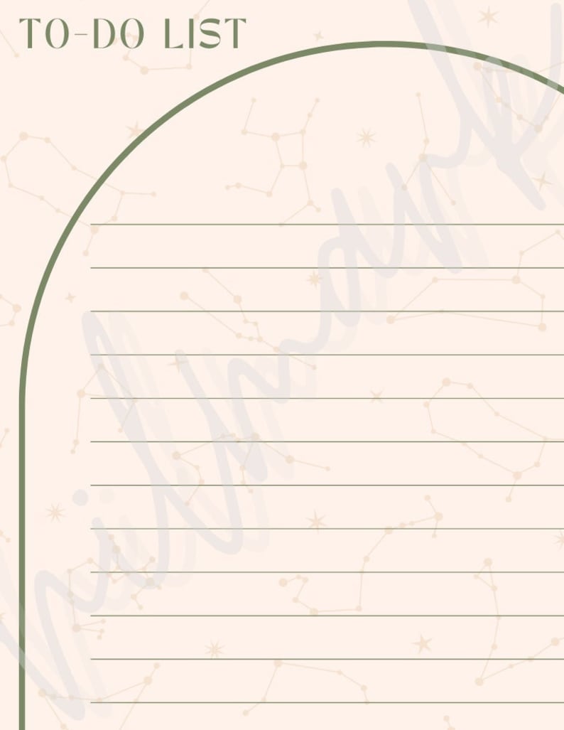 To-do List Printable: Half Arch Design 8.5x11 - Etsy